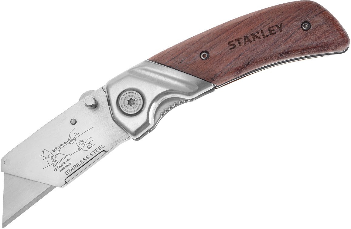 Stanley Zakmes met Houten greep - Stanleymespunt.nl